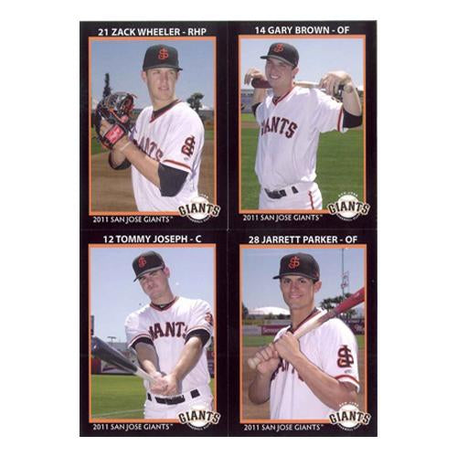 San Jose Giants 2011 Team Trading Card Set – San Jose Giants Dugout Store