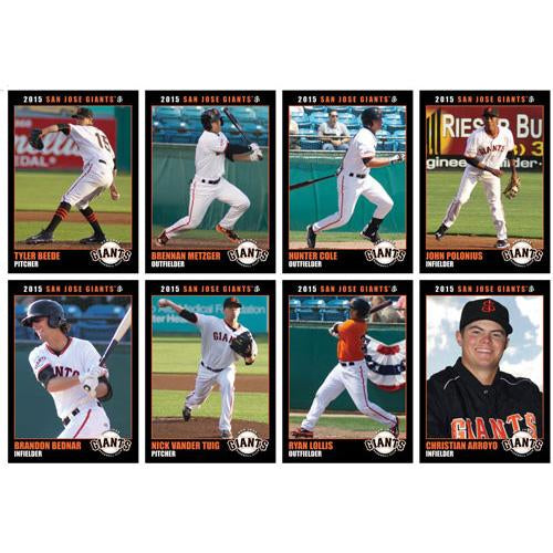San Jose Giants 2015 Team Trading Card Set – San Jose Giants Dugout Store